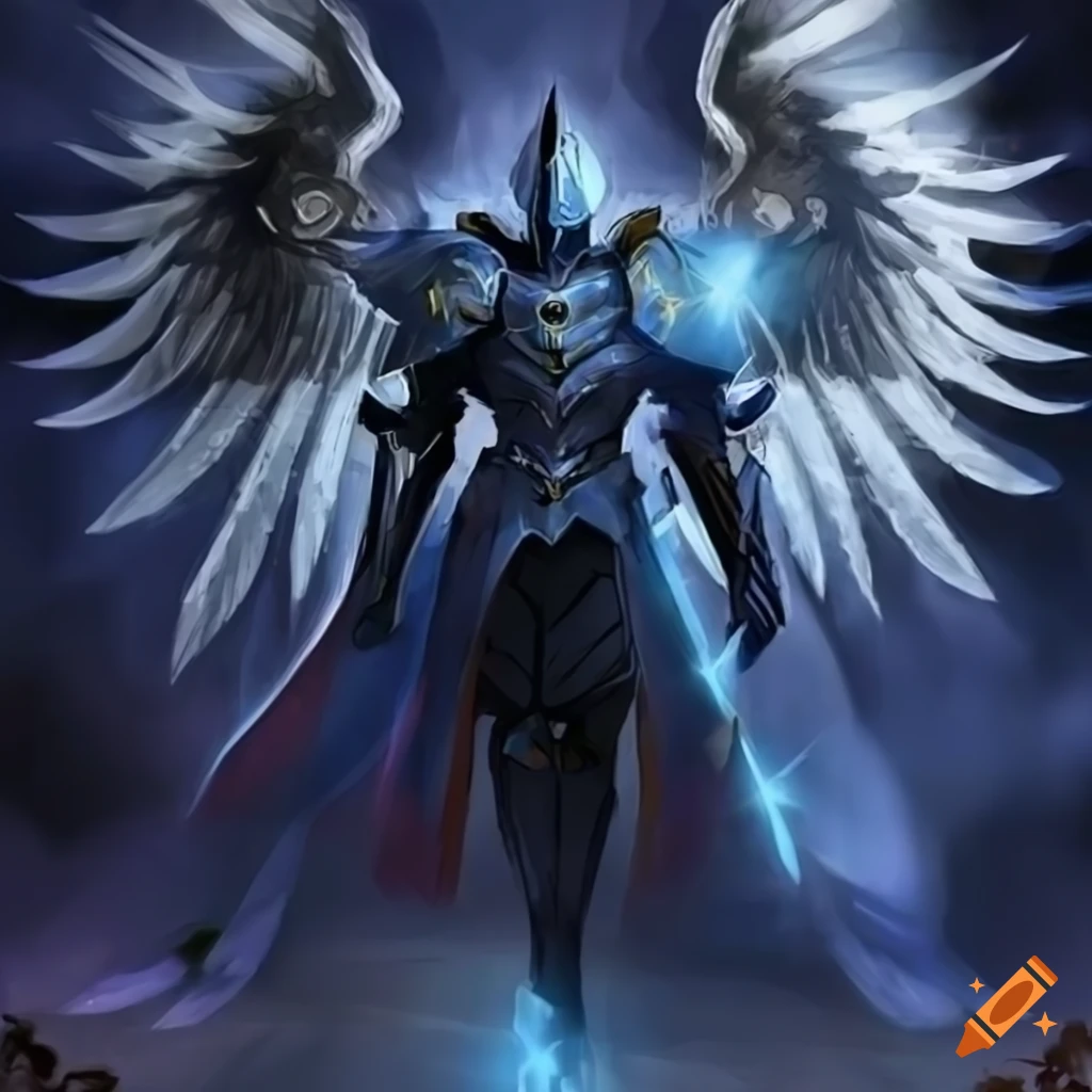 Male knight with black armor and a scorpion motif in yu-gi-oh art style ...