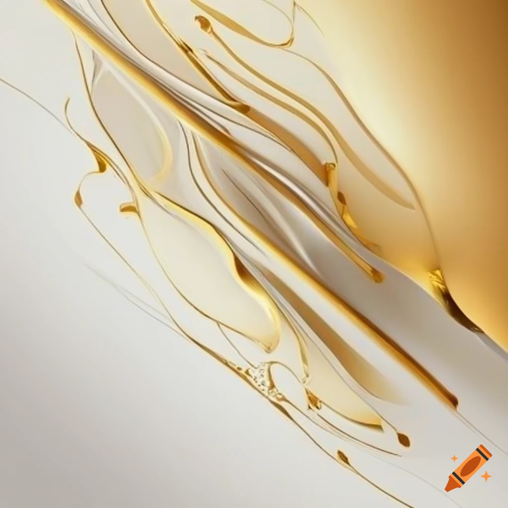 Muted white and gold avant-garde design