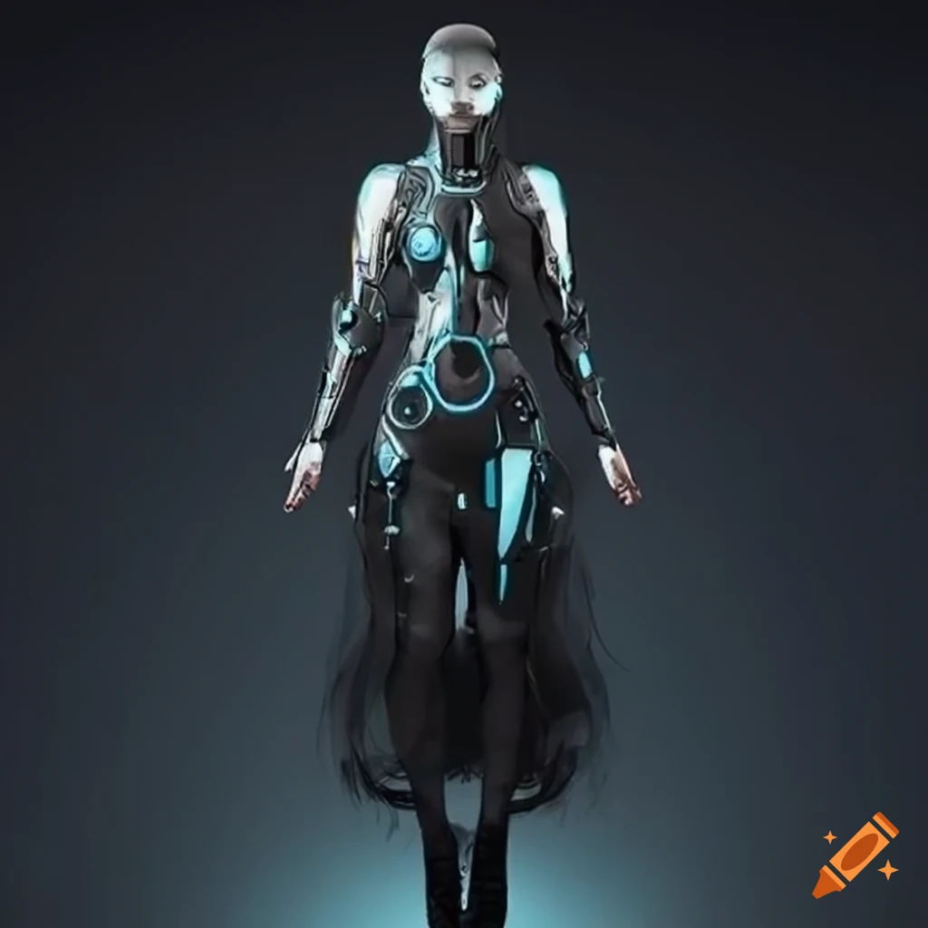 Futuristic cyborg clothing