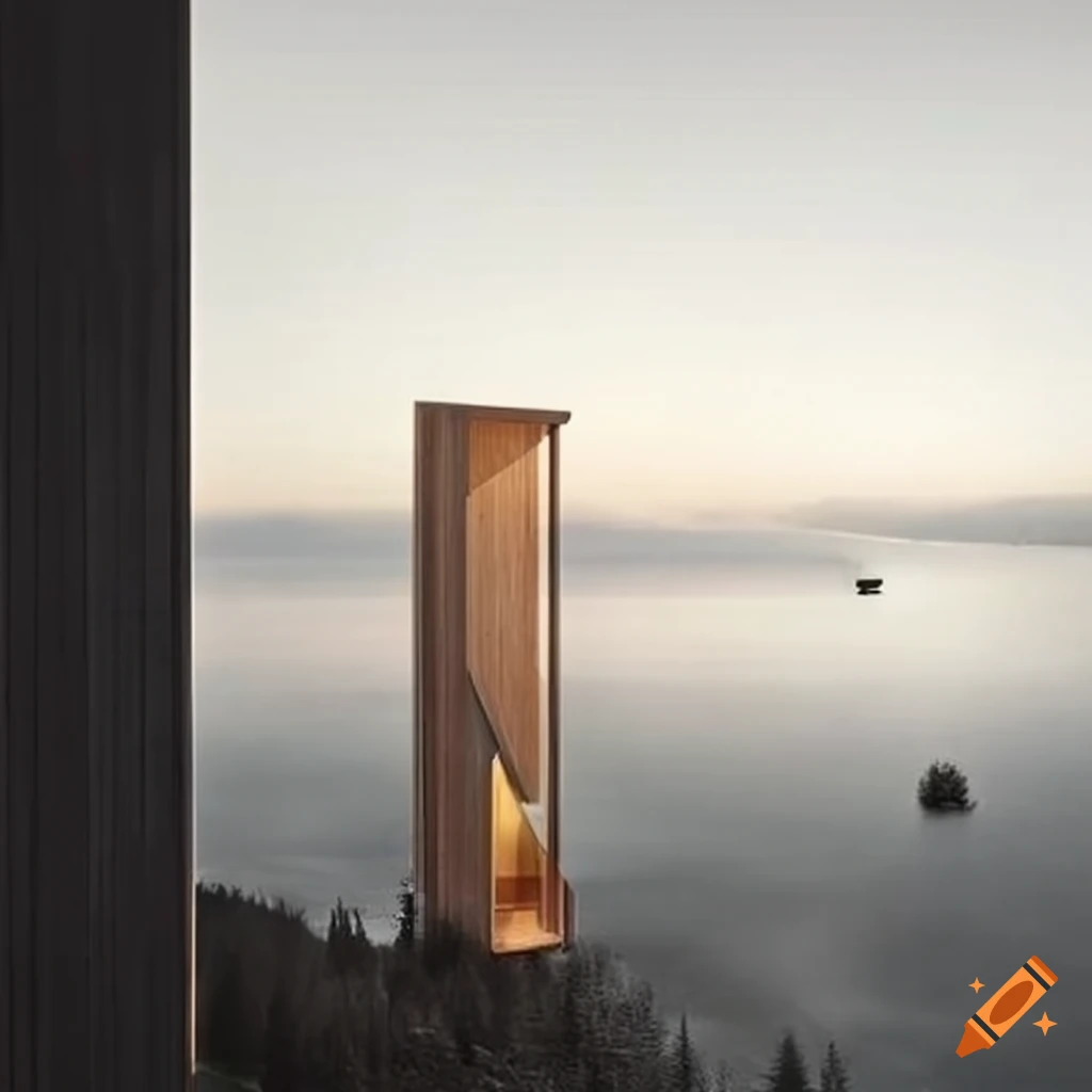 Sophisticated nordic tower cabin architecture on Craiyon