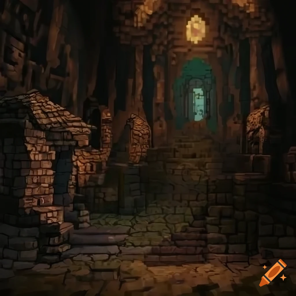 Detailed isometric concept art of an epic fantasy underground city on Craiyon