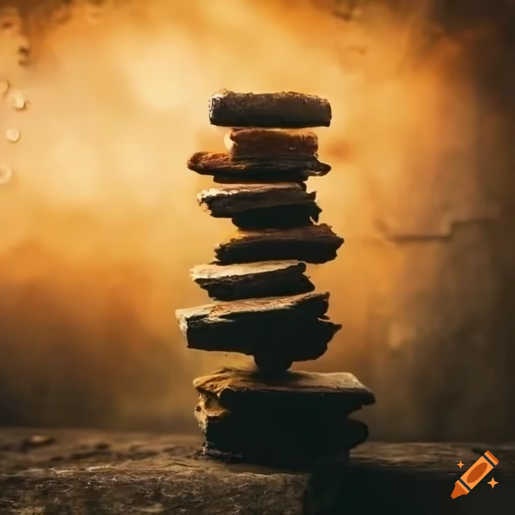 Single brick on a table on Craiyon