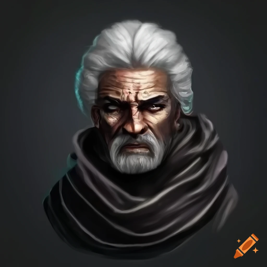 Male mage with swirling magic in hands on Craiyon