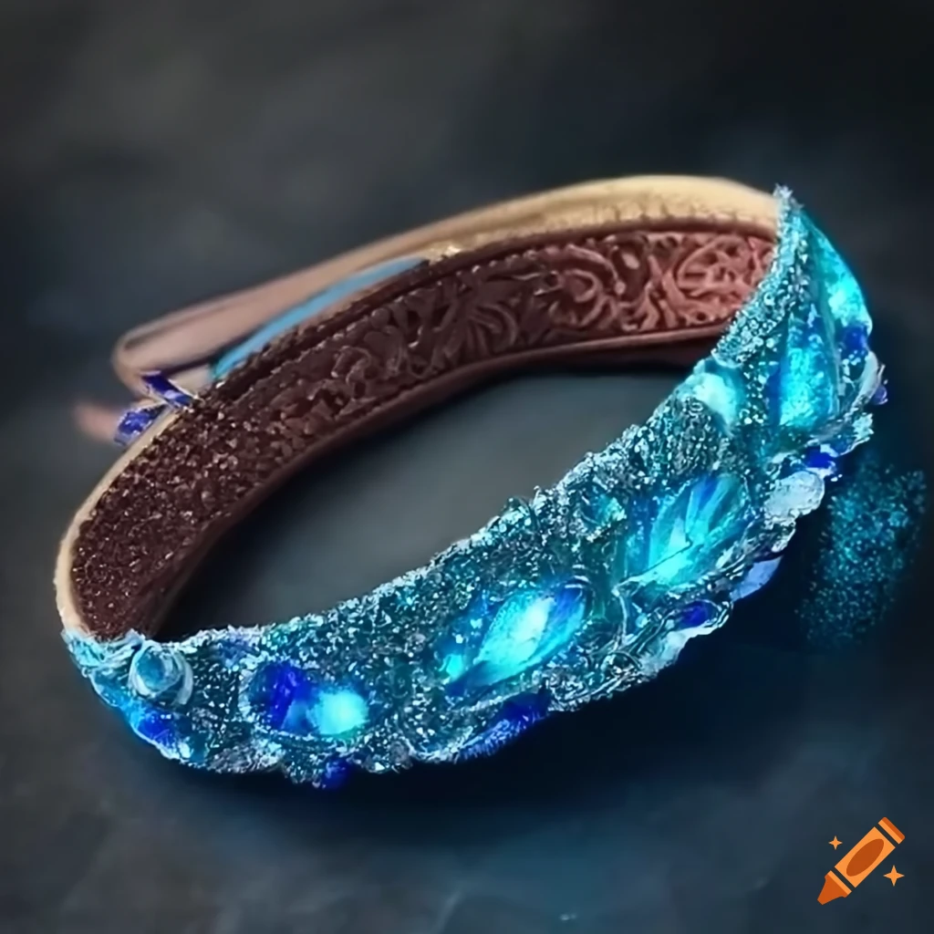 Front view of a magical noble belt on Craiyon
