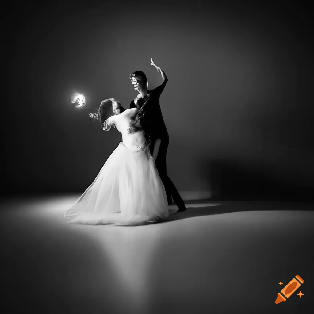 Artistic depiction of claire and igor dancing