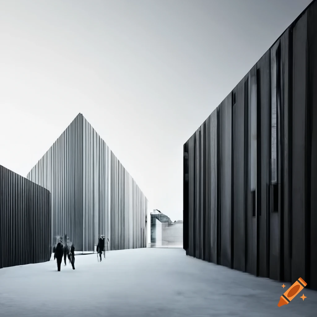 Office buildings complex inspired by carlo scarpa's architecture with ...