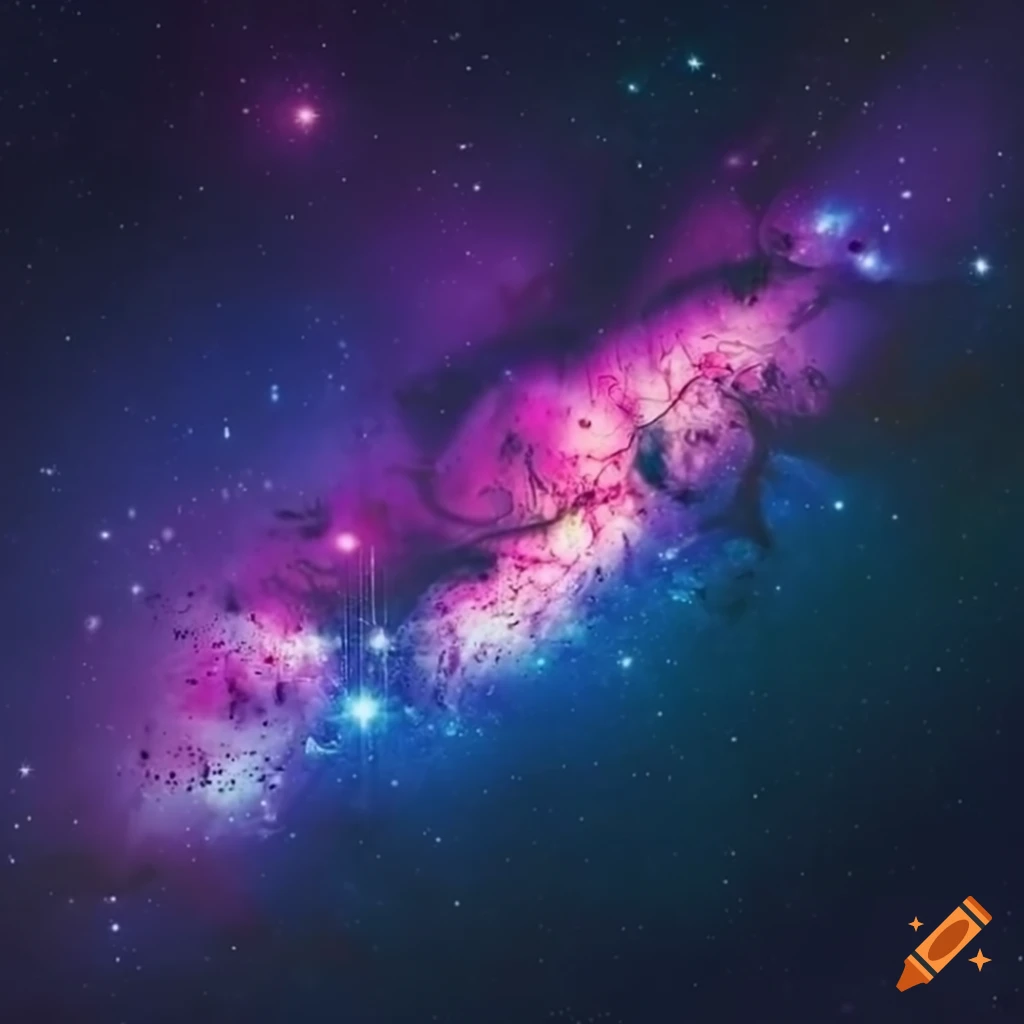 Beautiful galaxy full of stars on Craiyon