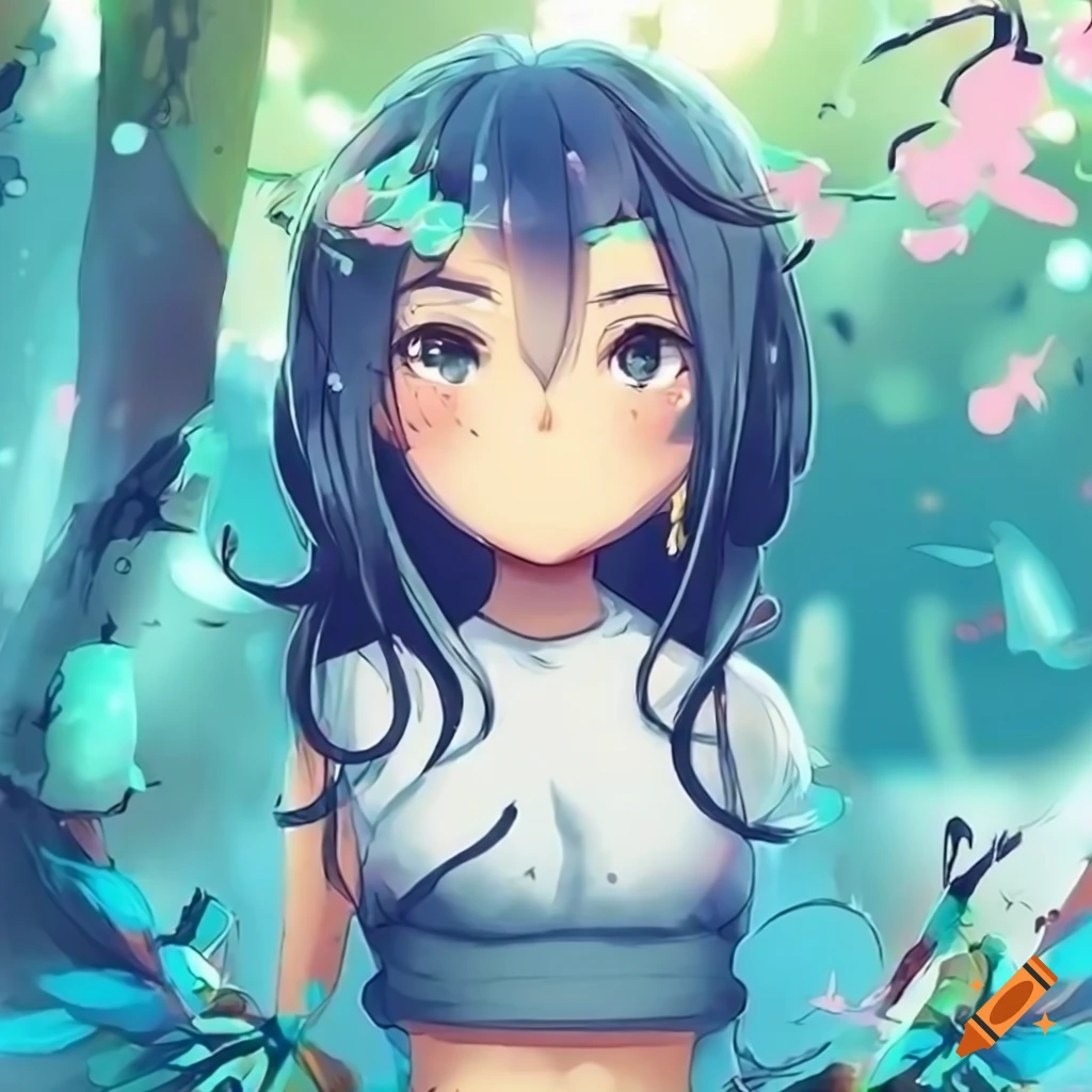 Cute anime-style bird illustration on Craiyon