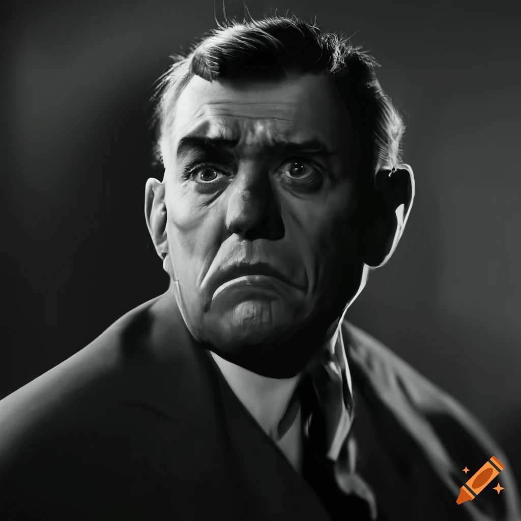 Picasso-inspired character from a film noir on Craiyon