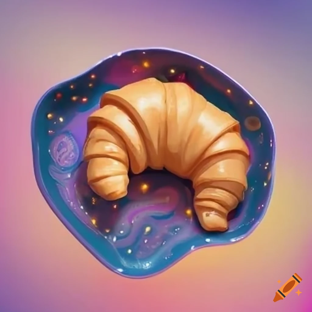 Croissant with armadillo features on Craiyon