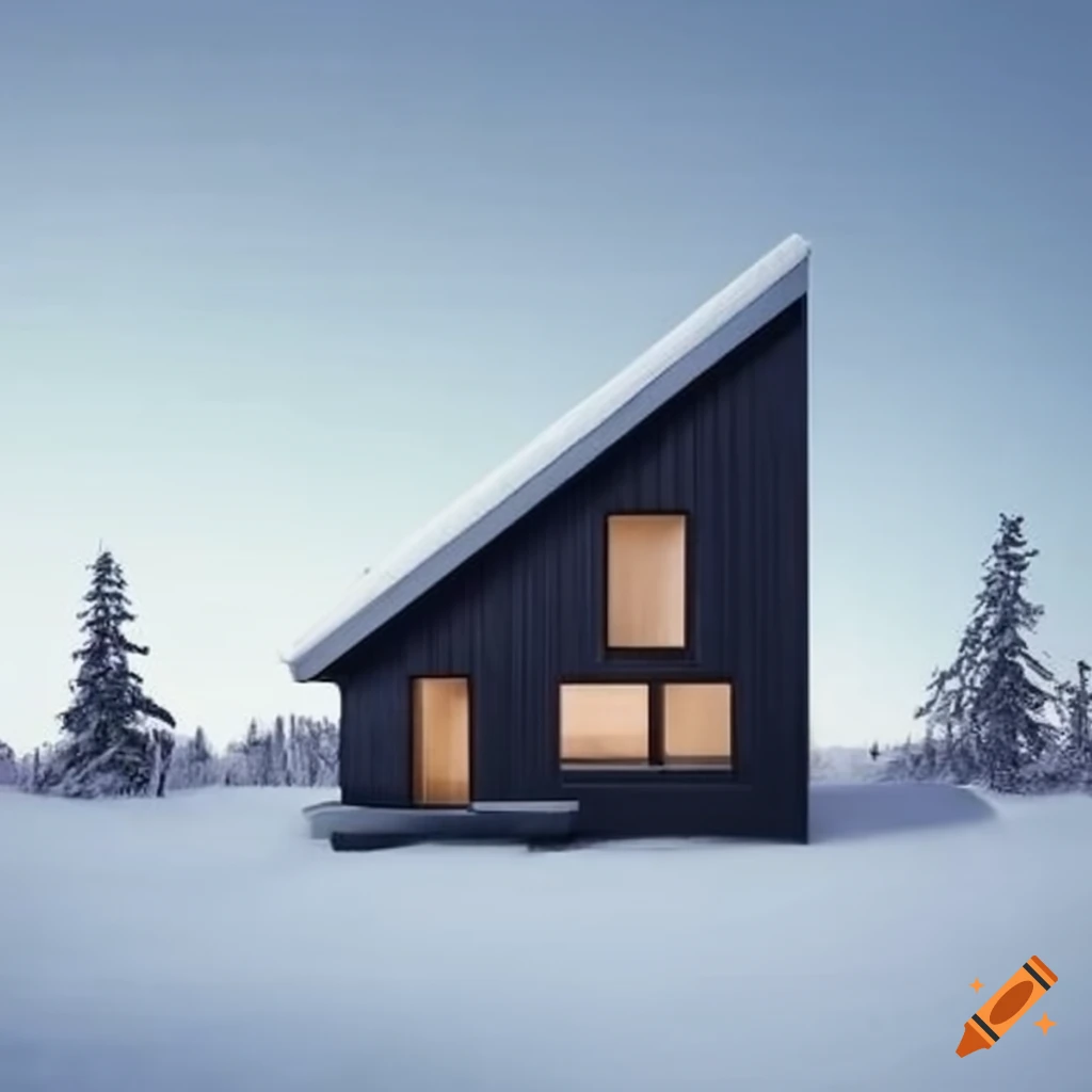 Sophisticated nordic minimalism tower cabin on Craiyon