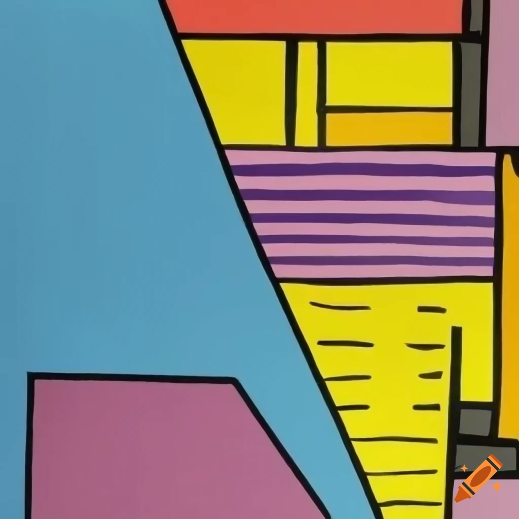 Collage of solid colors inspired by roy lichtenstein on Craiyon