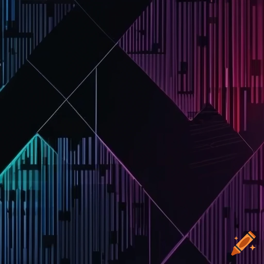 Sleek technology graphic design pattern on Craiyon