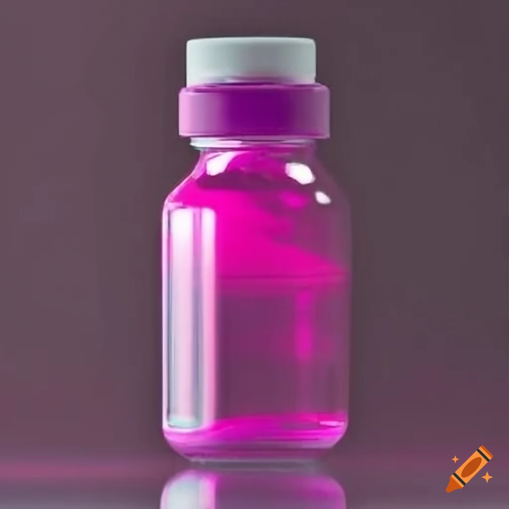 Pink injection vial on Craiyon