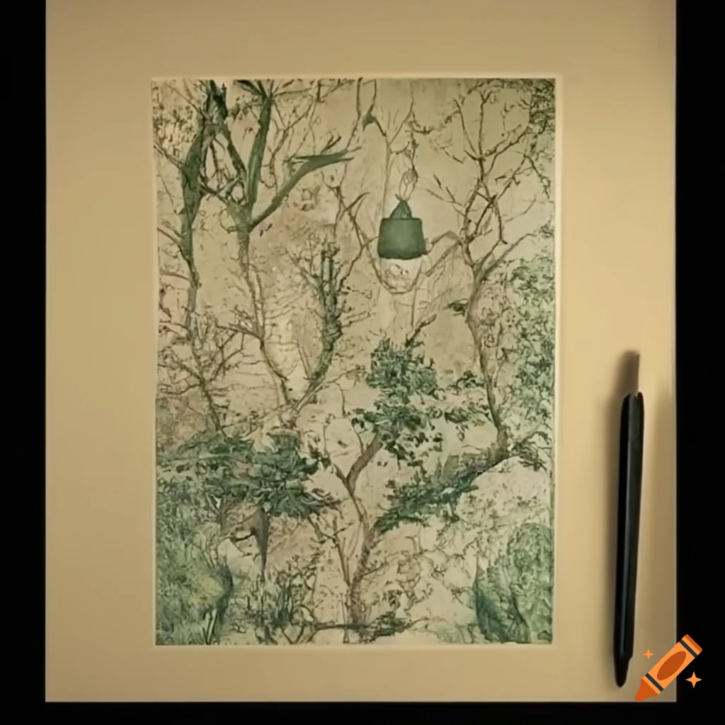 Image of a european fusain plant on Craiyon