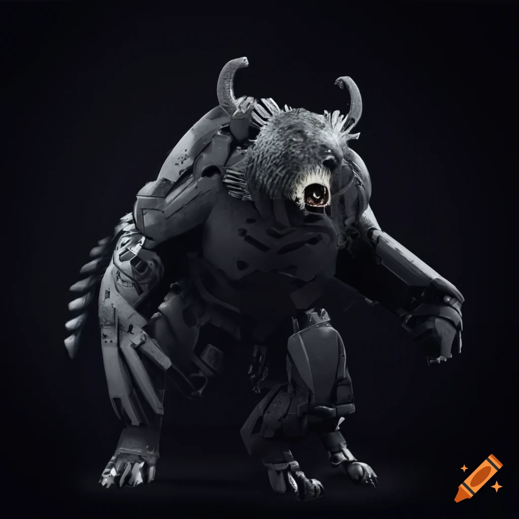 Image of a black bear with sharp claws on Craiyon