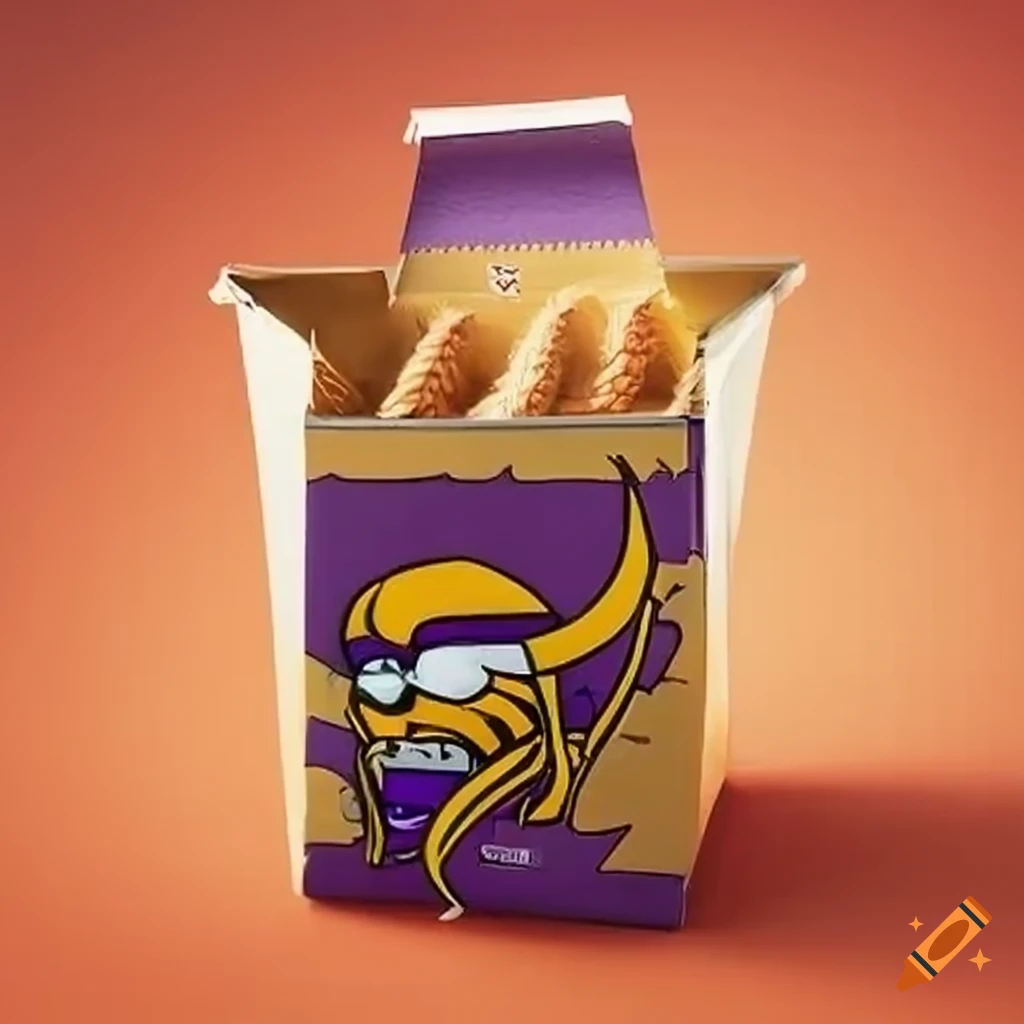 Cereal box featuring minnesota vikings winning super bowl