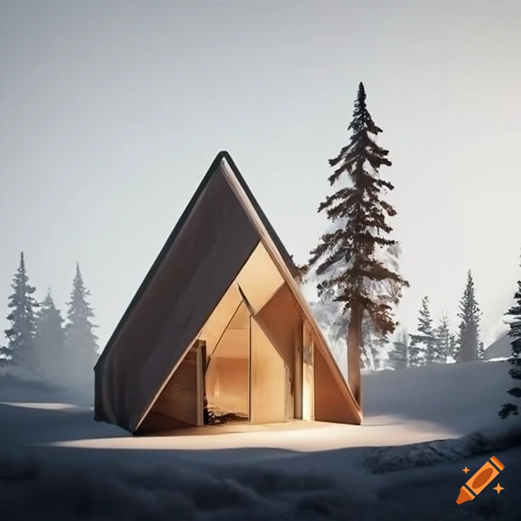 Sophisticated minimalist nordic tower cabin architecture