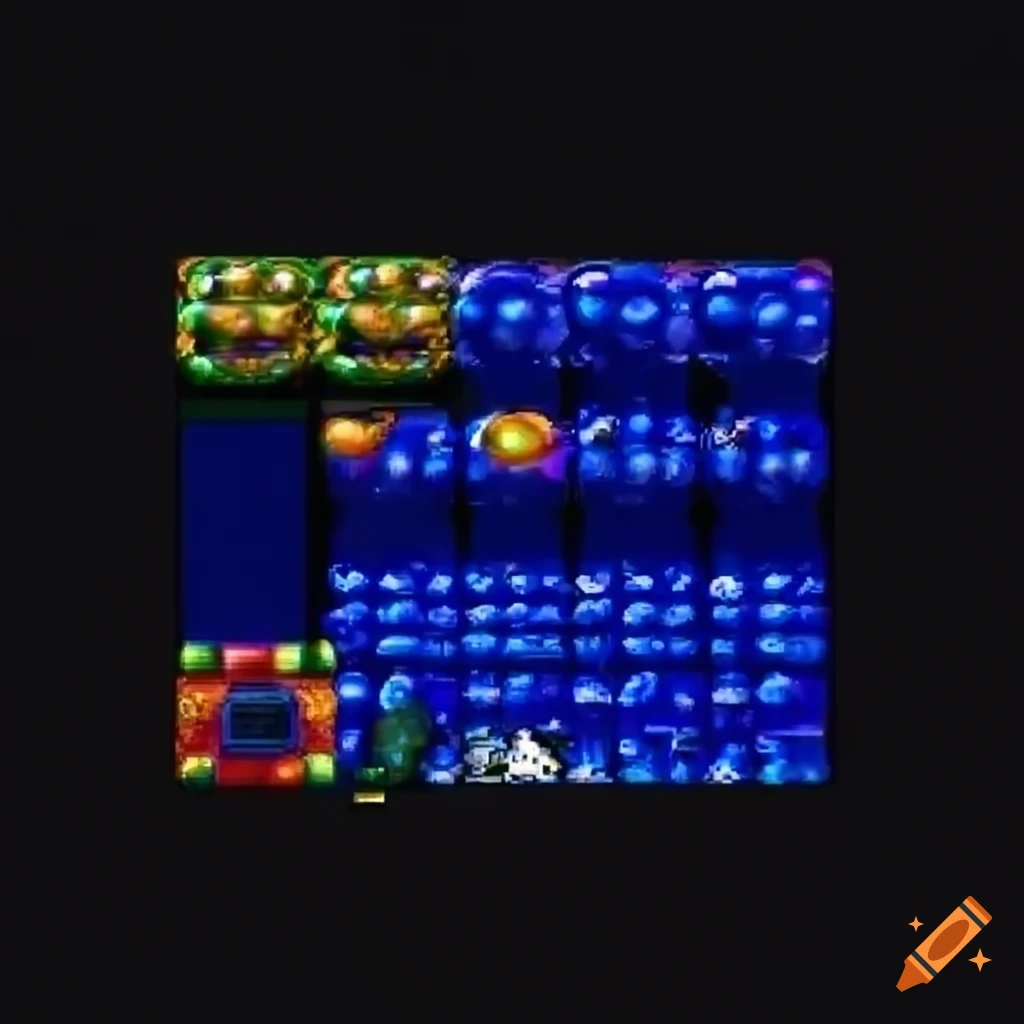 Super metroid game bubble sprite tiles on Craiyon