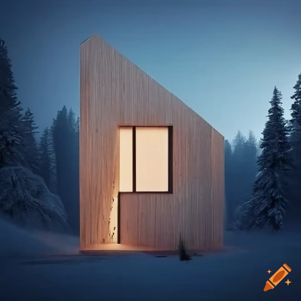 Sophisticated nordic tower cabin architecture on Craiyon