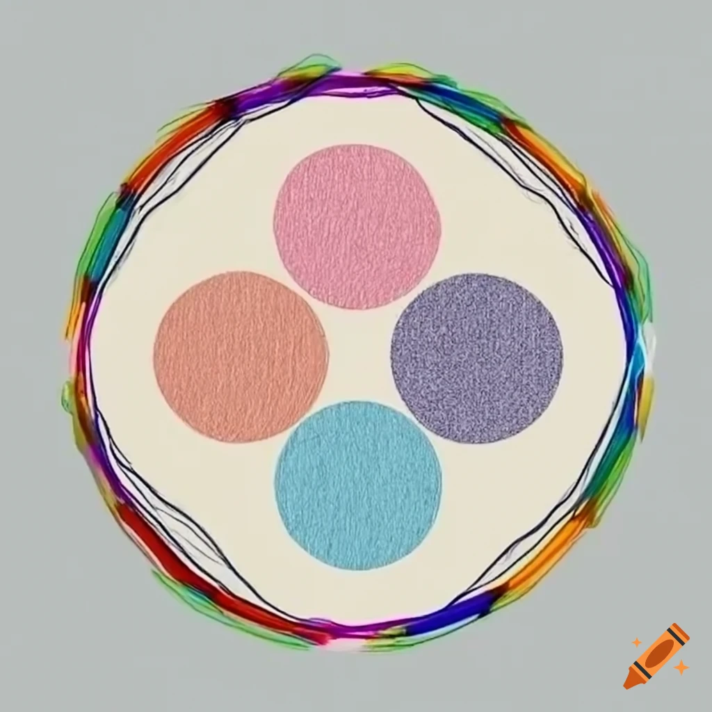 Circle line drawing of lunar phases on Craiyon