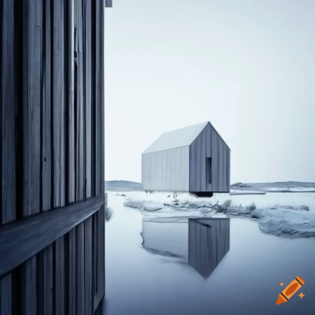 Sophisticated nordic minimalist cabin architecture on Craiyon