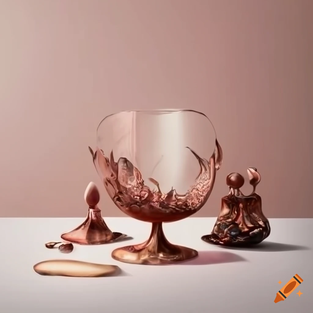 Table with louboutin-inspired objects on Craiyon