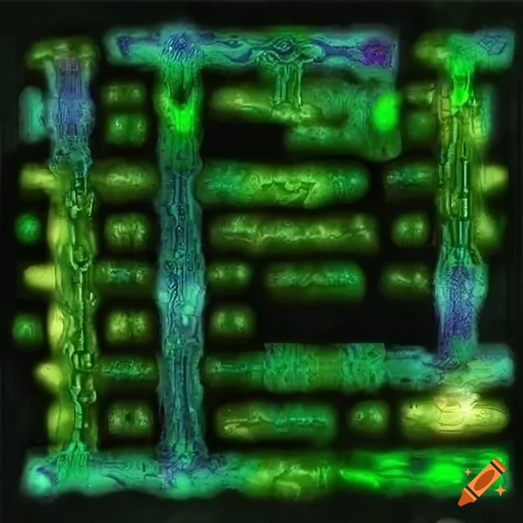 2d game layout map with alien plant and fungus