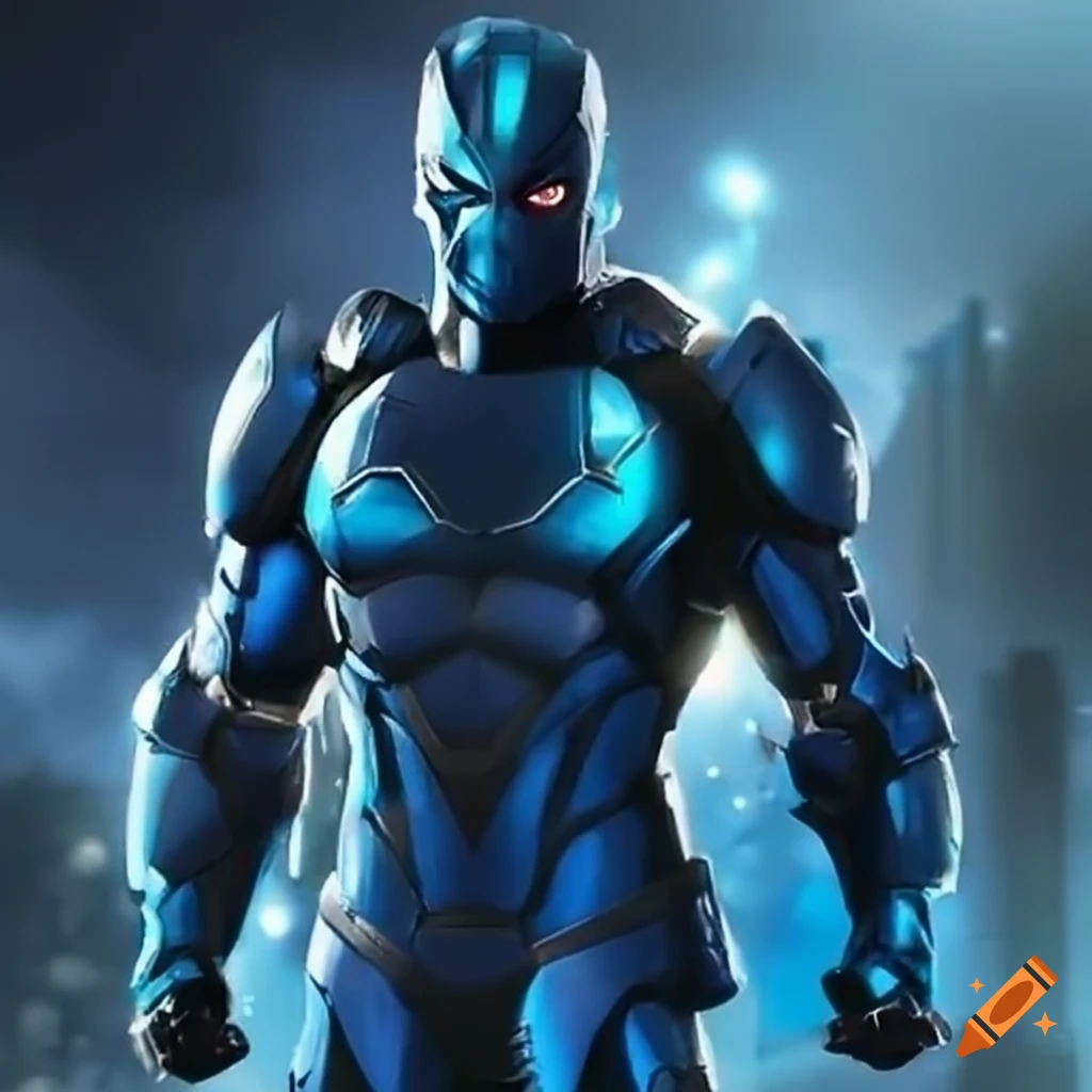 Blue Arrow Superhero