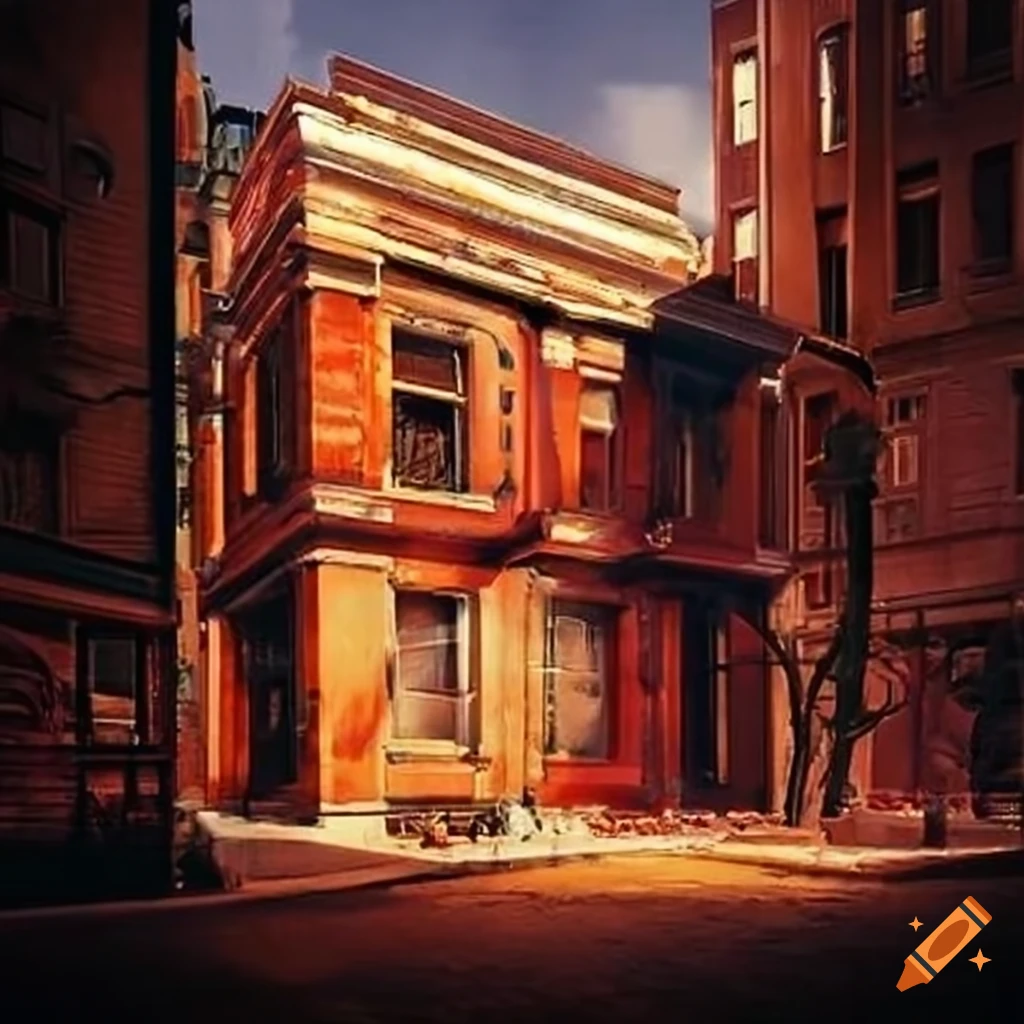 Image of a laid-back building on Craiyon