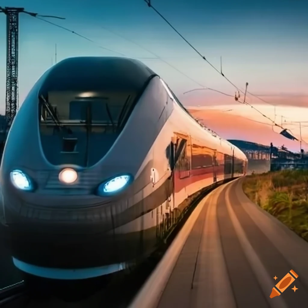 High-speed train in atlanta on Craiyon
