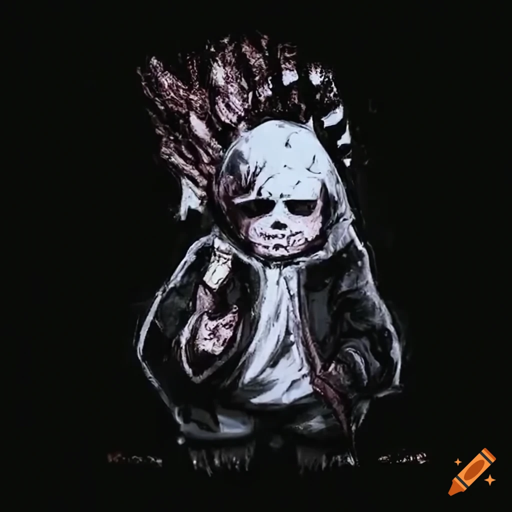 Character artwork of Sans from Undertale on Craiyon