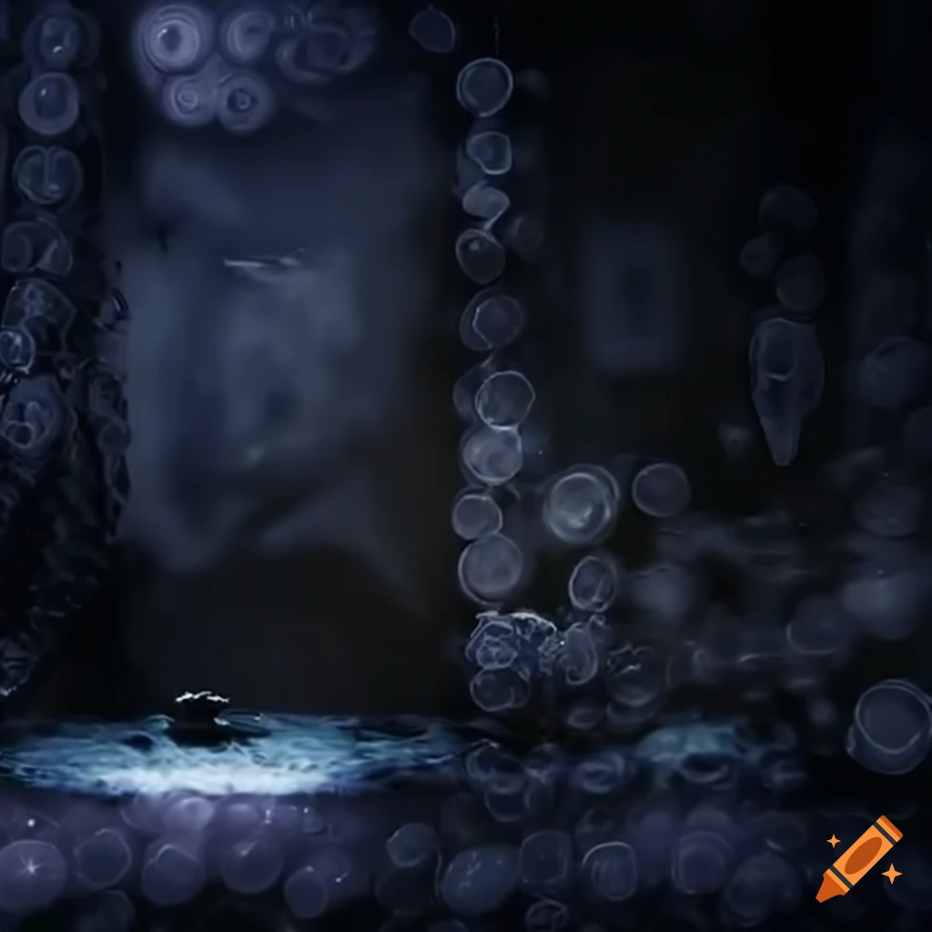 Frozen slime bubble tiles in a 2d platform game