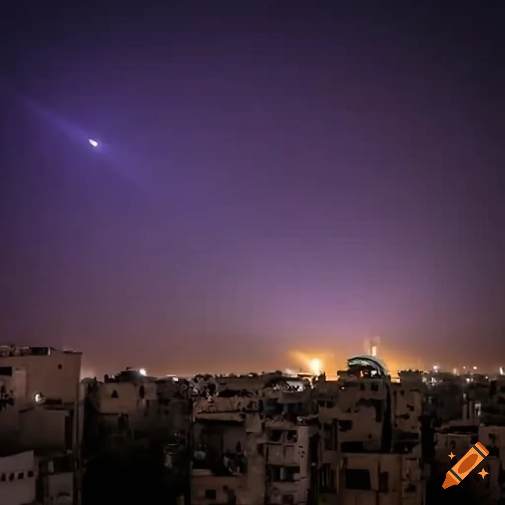 Gaza city skyline on Craiyon