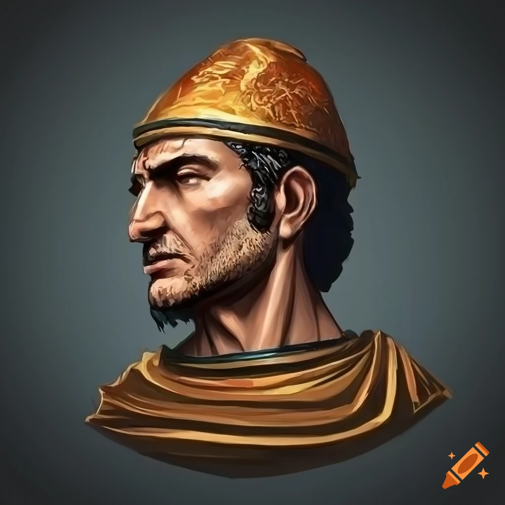 Portrait of a male mage in ancient rome on Craiyon