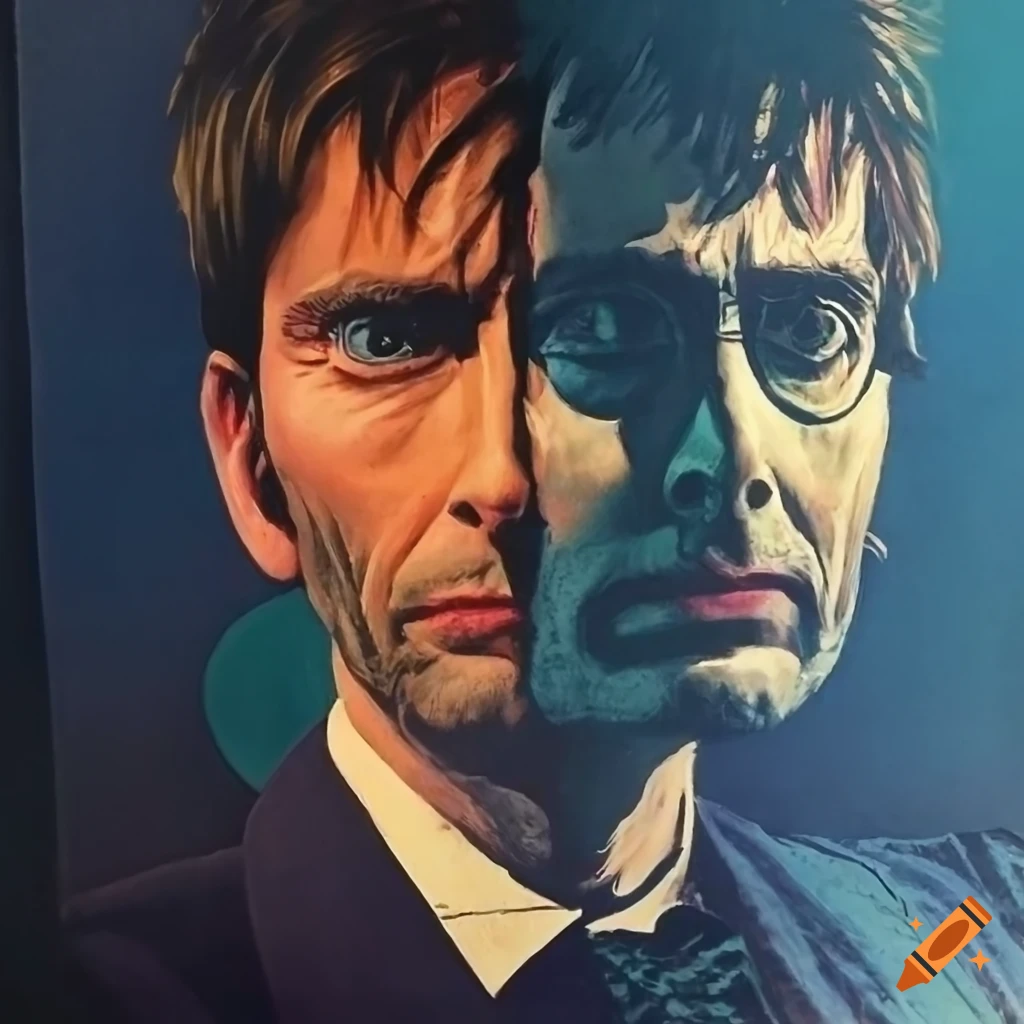 Collage poster of david tennant as doctor who on Craiyon