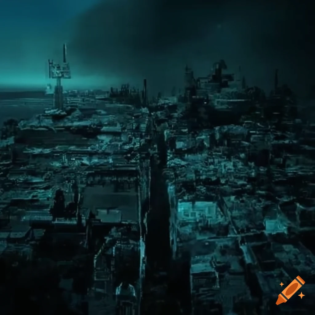 Pixelated battlefield from a birds eye view on Craiyon