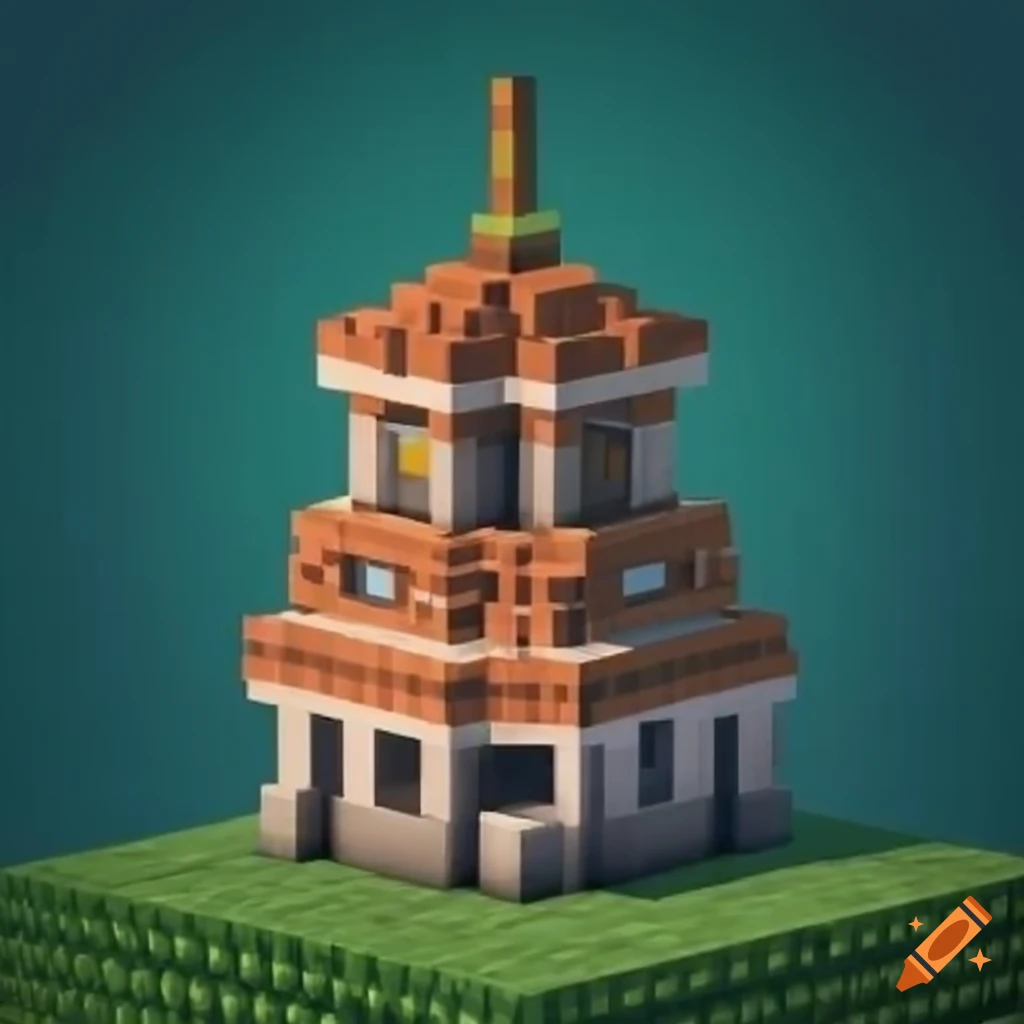 Minecraft structure planner on Craiyon