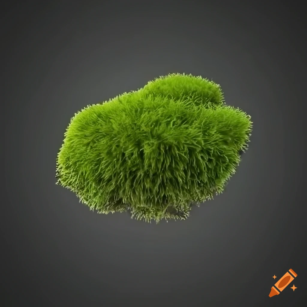 Detailed moss sprite in top down view on Craiyon