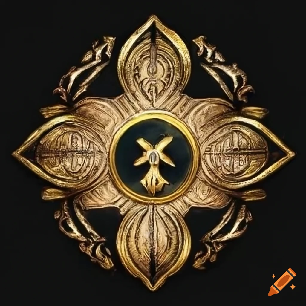 Golden serpent with six wings on Craiyon