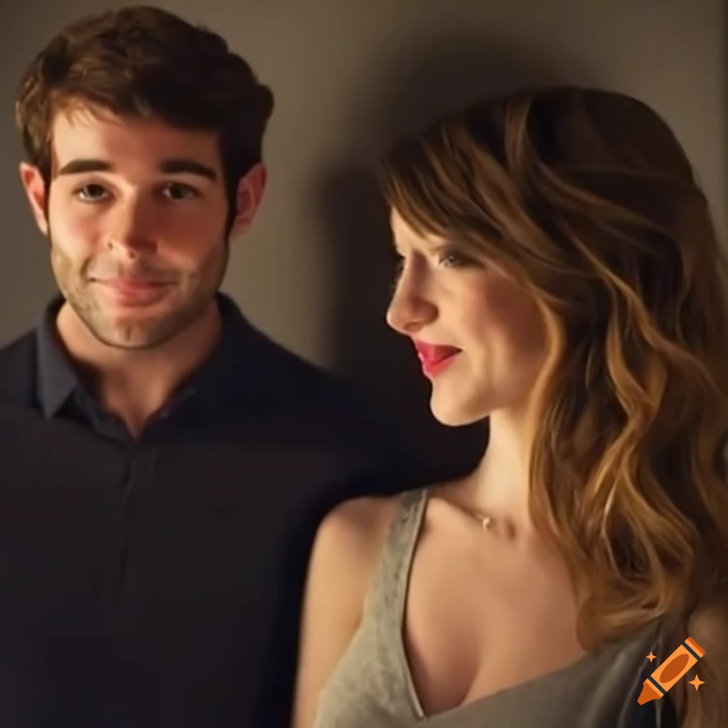 Maria valverde and james wolk in a romantic movie on Craiyon