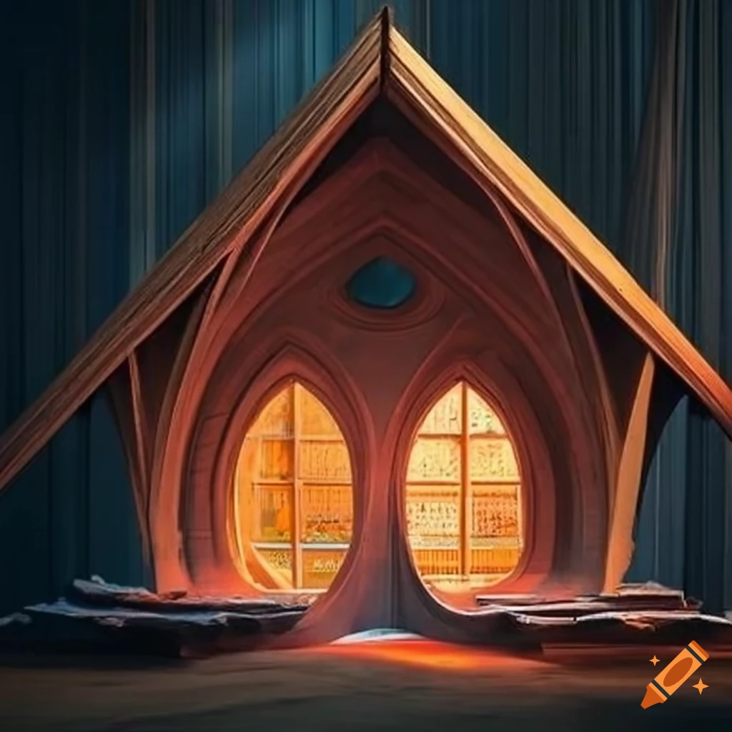 Illusory moth architecture cabin