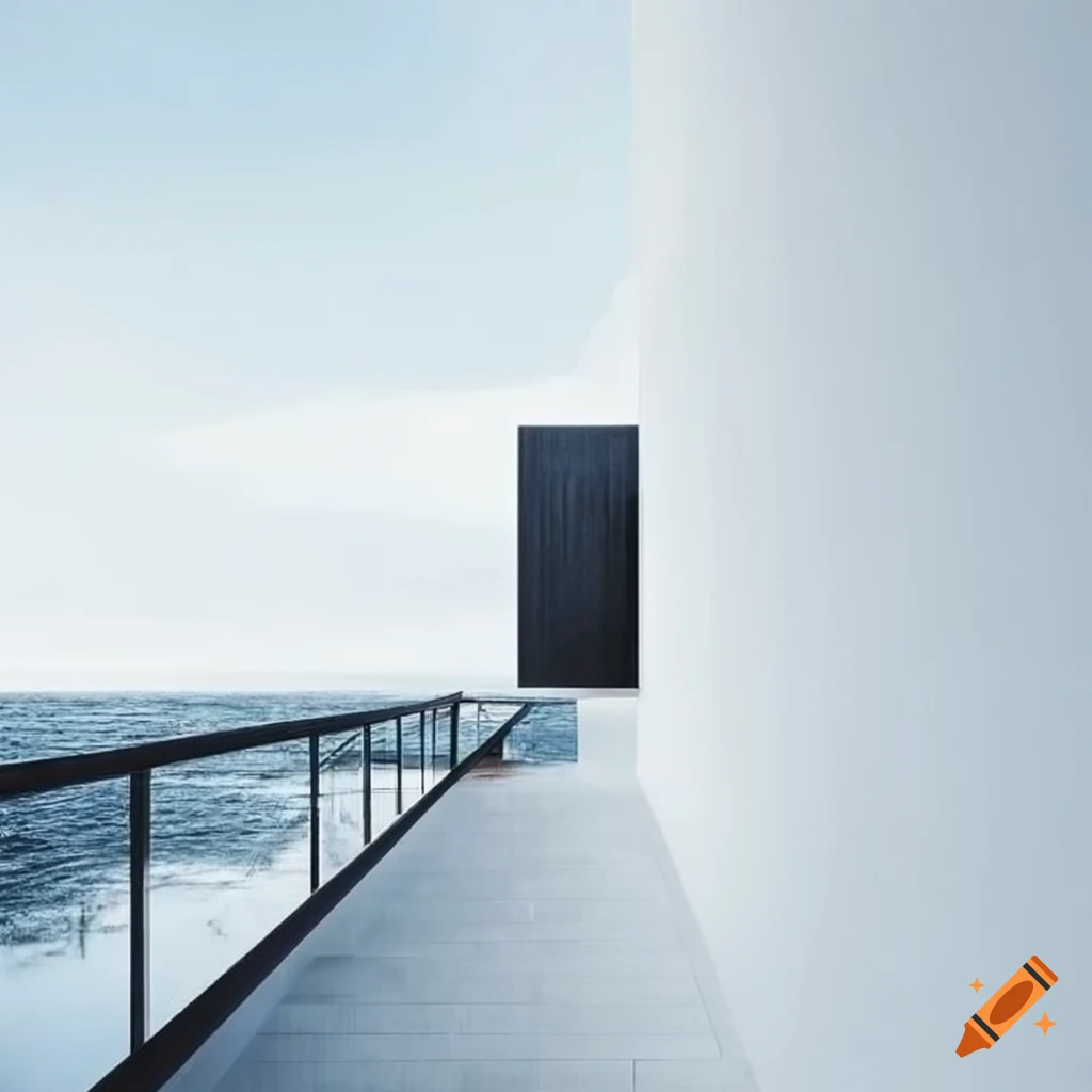 Interlocking minimalist architecture design on Craiyon