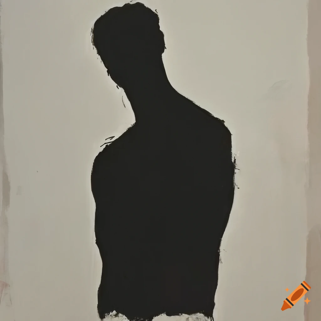 Painting of a man standing in the snow on Craiyon