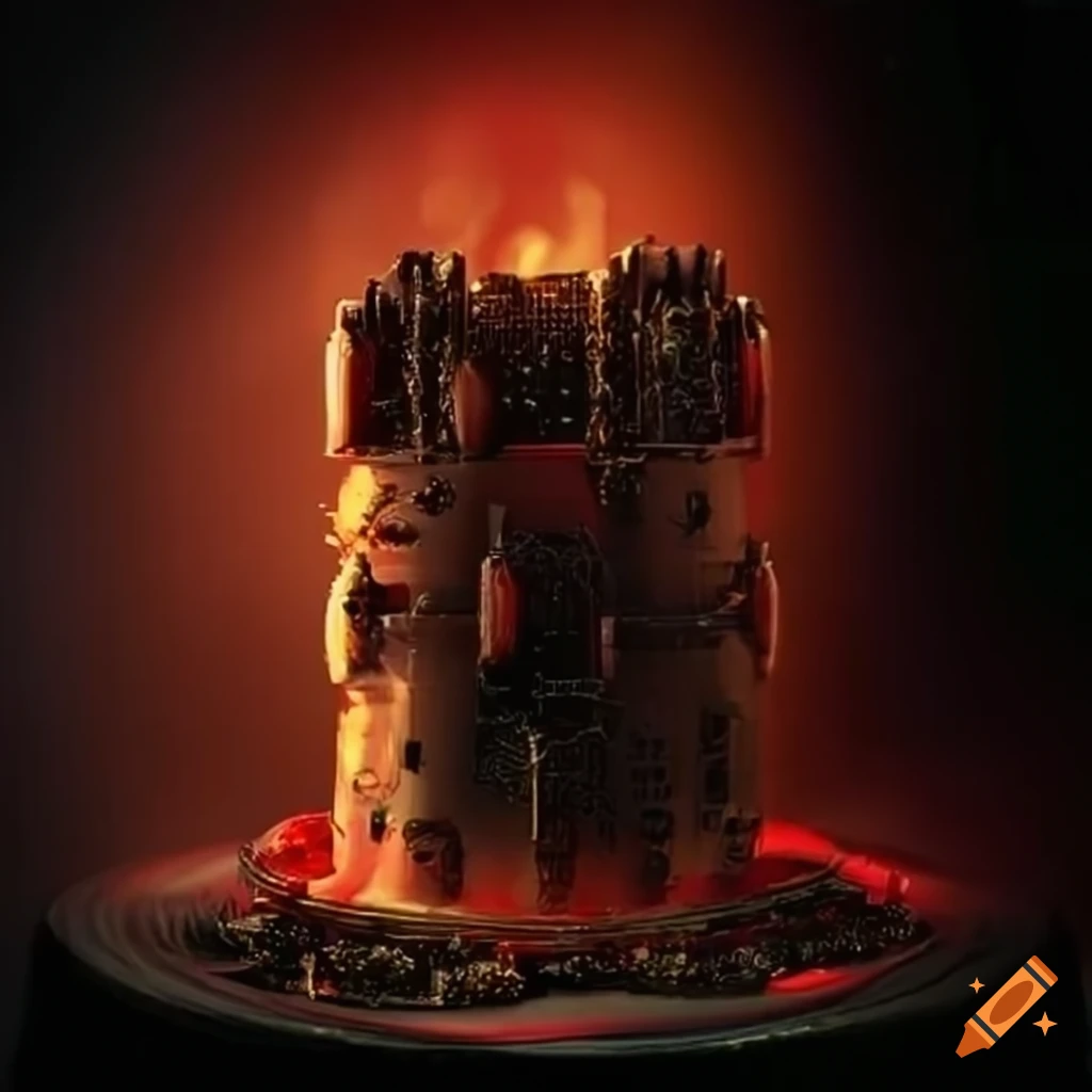 Intricate server setup on Craiyon