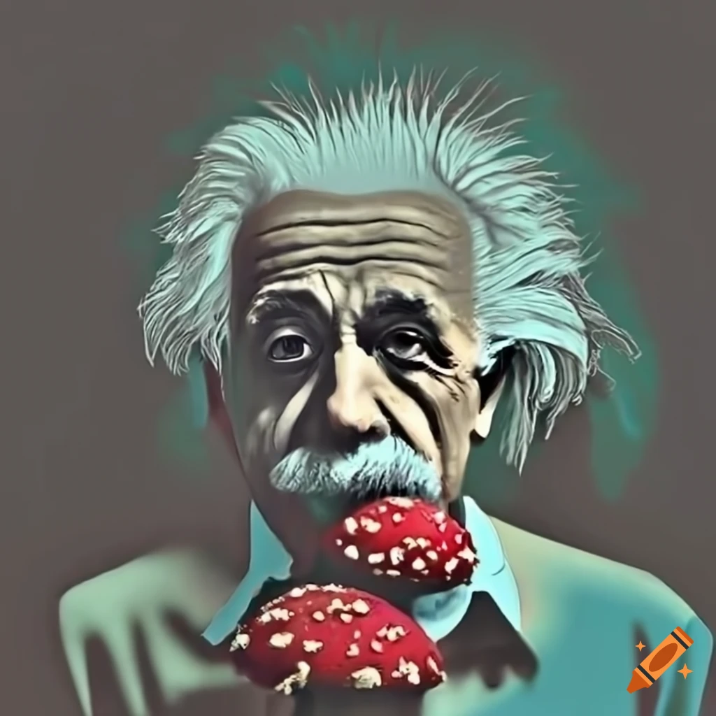 Albert Einstein in a modern lab on Craiyon