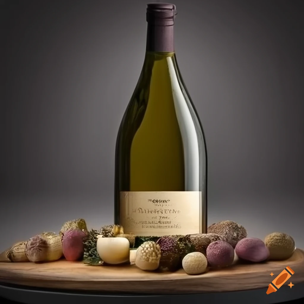 Sophisticated wine bottle design on Craiyon