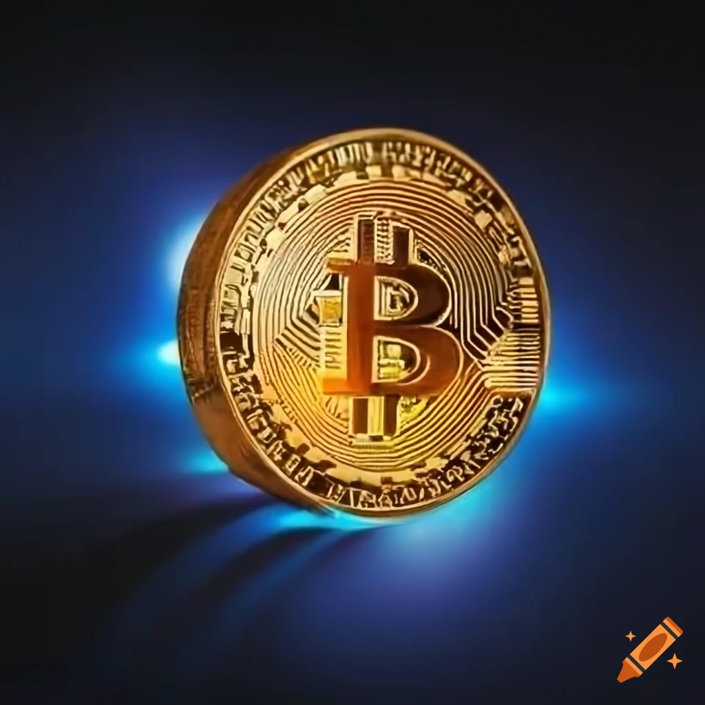 Illustration of the journey to financial freedom with bitcoin on Craiyon