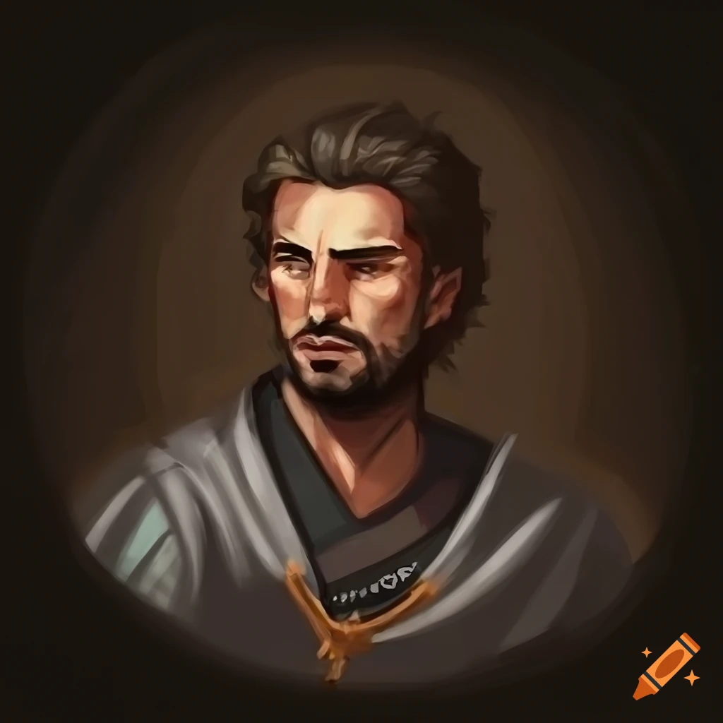 Hyperrealistic oil painting of jason todd, a d&d wanderer on Craiyon