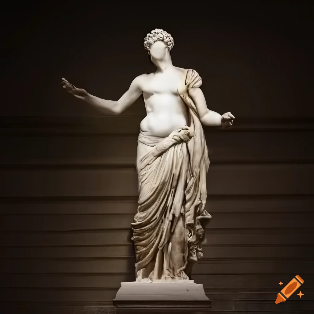 High resolution greek statue